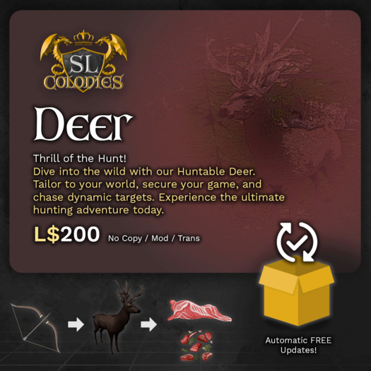 Second Life Marketplace - [SL Colonies] Huntables :: Deer